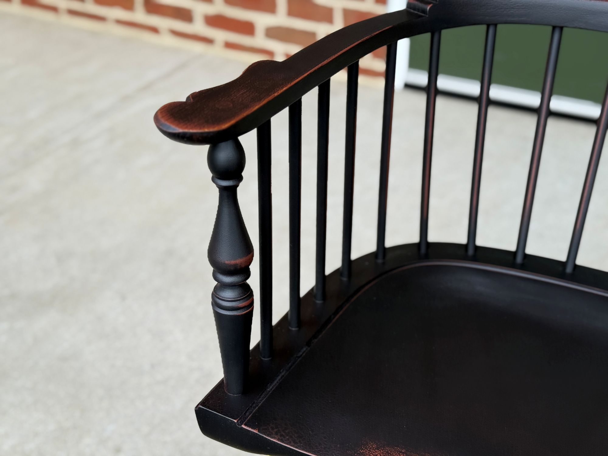 New Historical Low Back Windsor Settee - Sold