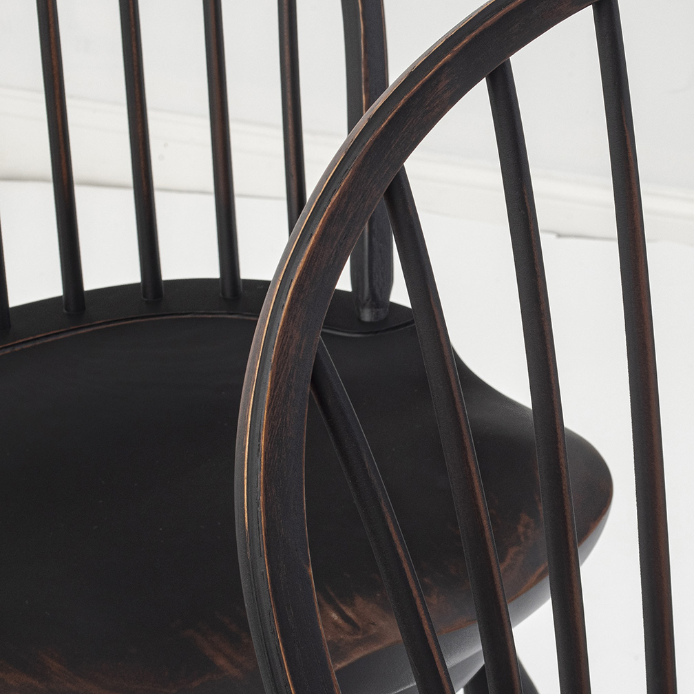 4 Historical Swivel Low Bow Back Windsor Stools