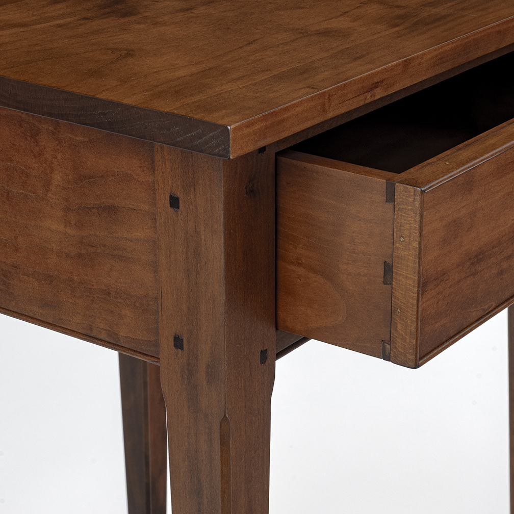 2 Cherry Wood Tapered Leg Stands
