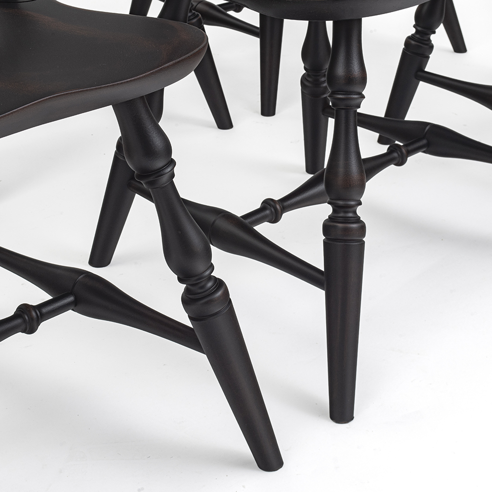 6 New England Fan Back Side Windsor Chairs