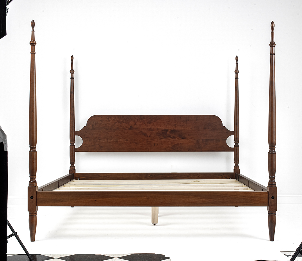King Size Sheraton Style Poster Bed