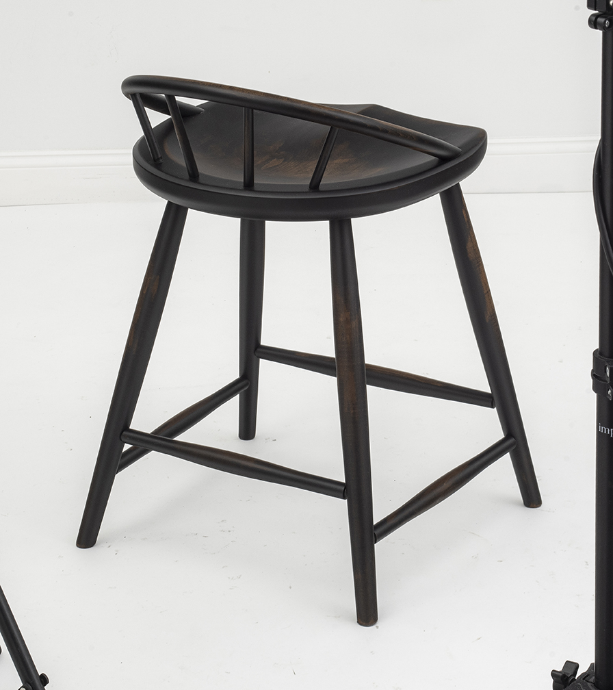 4 Primitive Modern Counter Stools